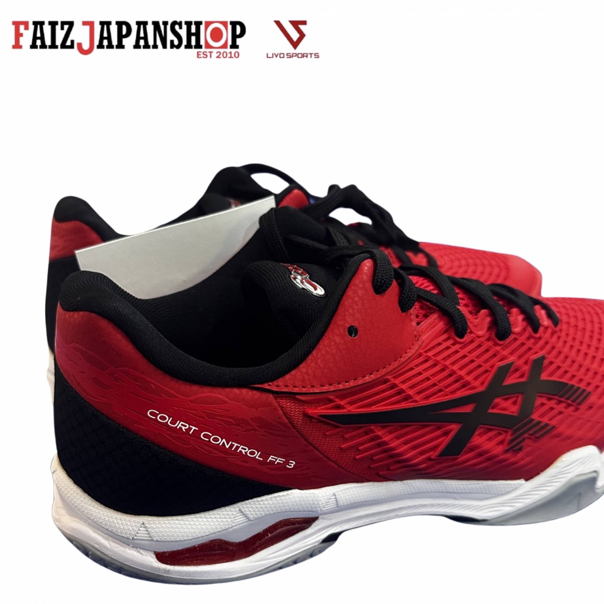 ASICS COURT CONTROL 3 - CLASSIC RED/BLACK