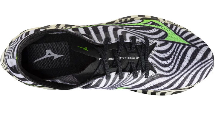 MIZUNO WAVE REBELLION PRO BETA - BLACK/GREEN GECKO/WHITE